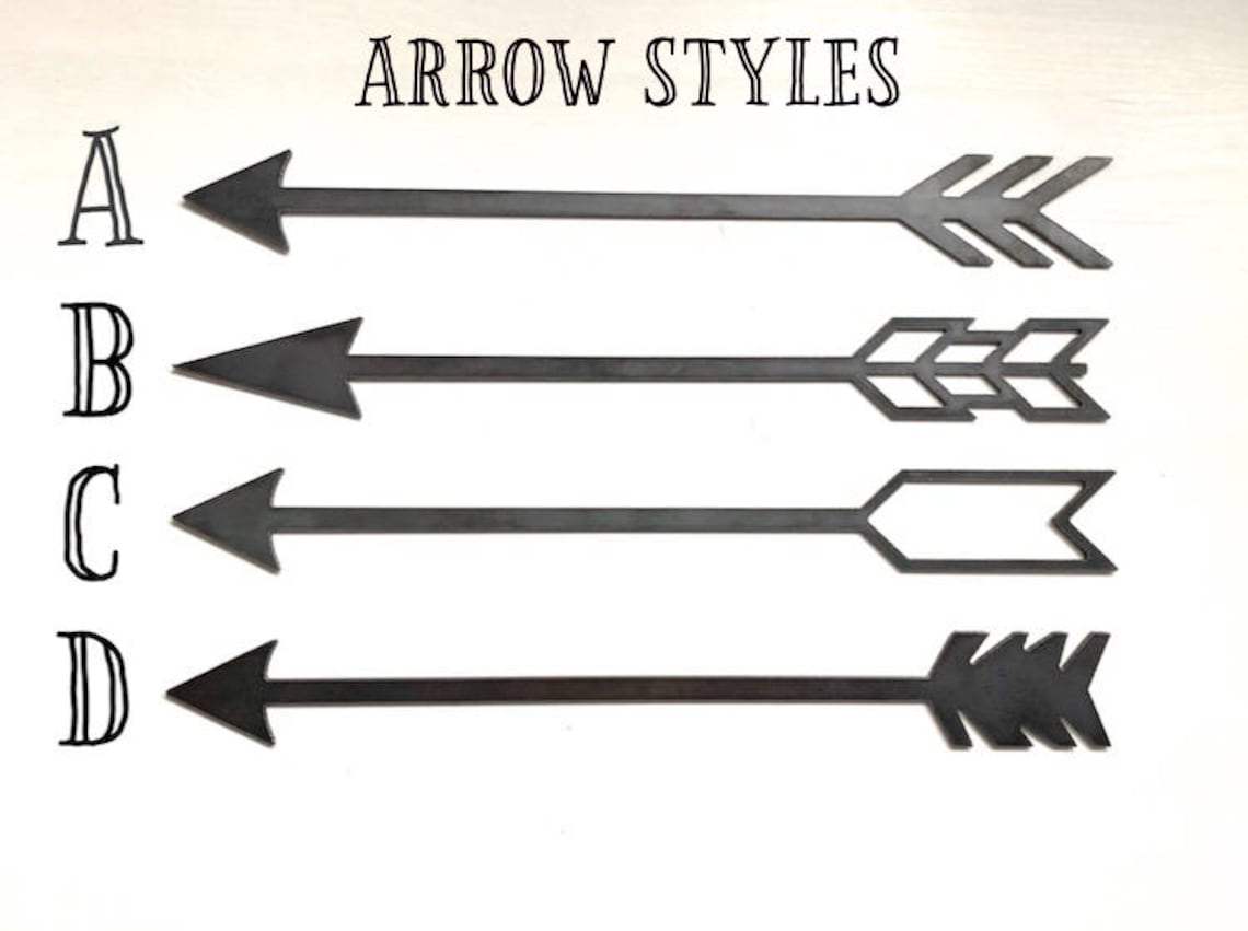 Rustic Metal Arrow Home Decor Arrow Wall Art Gallery Wall | Etsy
