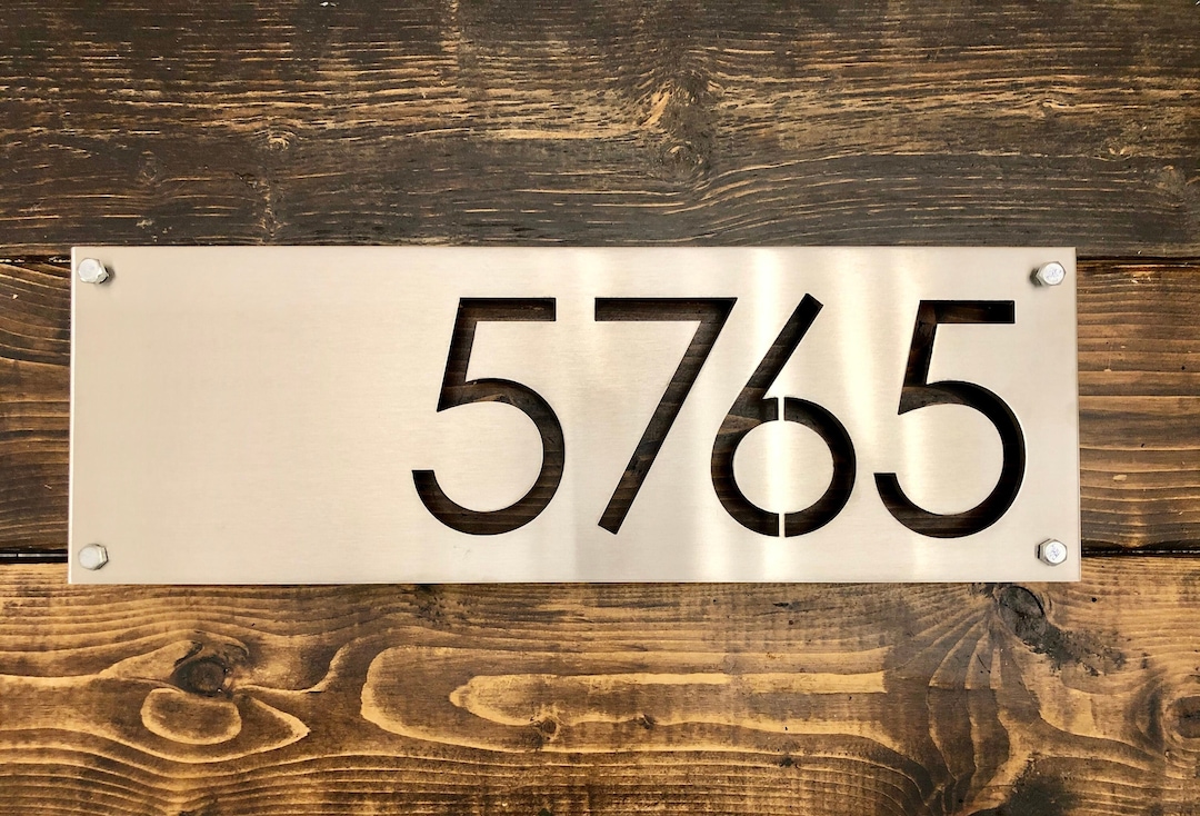 Custom Metal House Number - House Number Sign - Address Sign ...