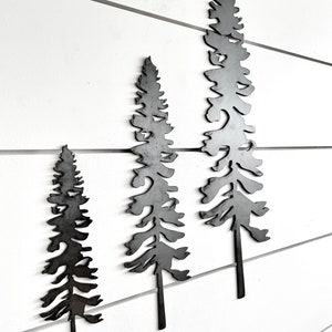 Rustic Metal Sitka Spruce Tree - Pine Tree Wall Art - Rustic Scenery ...