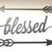 Rustic Metal Blessed Sign Script Blessed Blessed Wall - Etsy