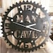 Man Cave Clock- Gift for Him - Metal Clock - Garage Decor - Office ...