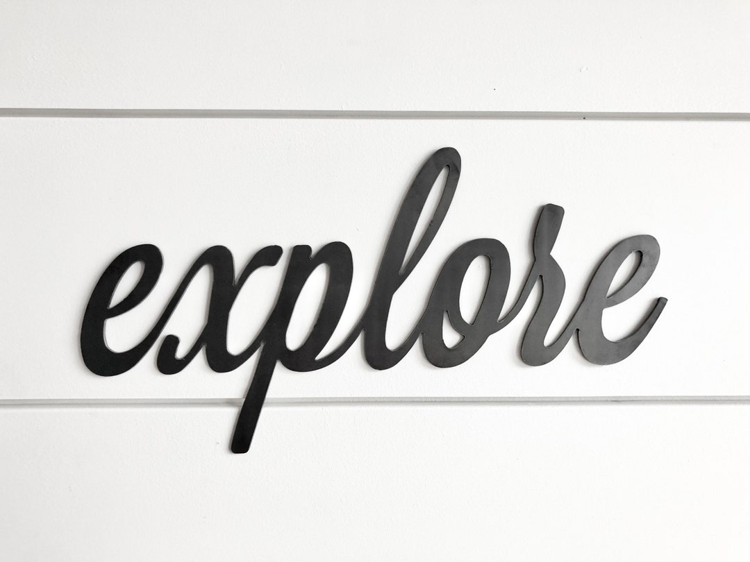 Explore Wall Art - Explore Sign - Adventure Art - Metal Wall Art ...