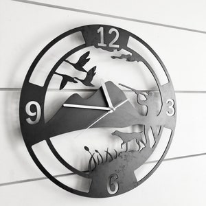 Duck Hunting Clock - Bird Hunting Sign - Grouse Hunting - Waterfowl ...