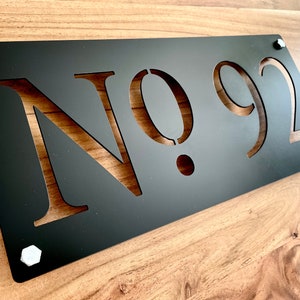 12" Custom Tudor House Number Sign - Craftsman Style Address Sign ...