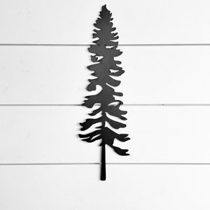 Rustic Metal Sitka Spruce Tree - Pine Tree Wall Art - Rustic Scenery ...