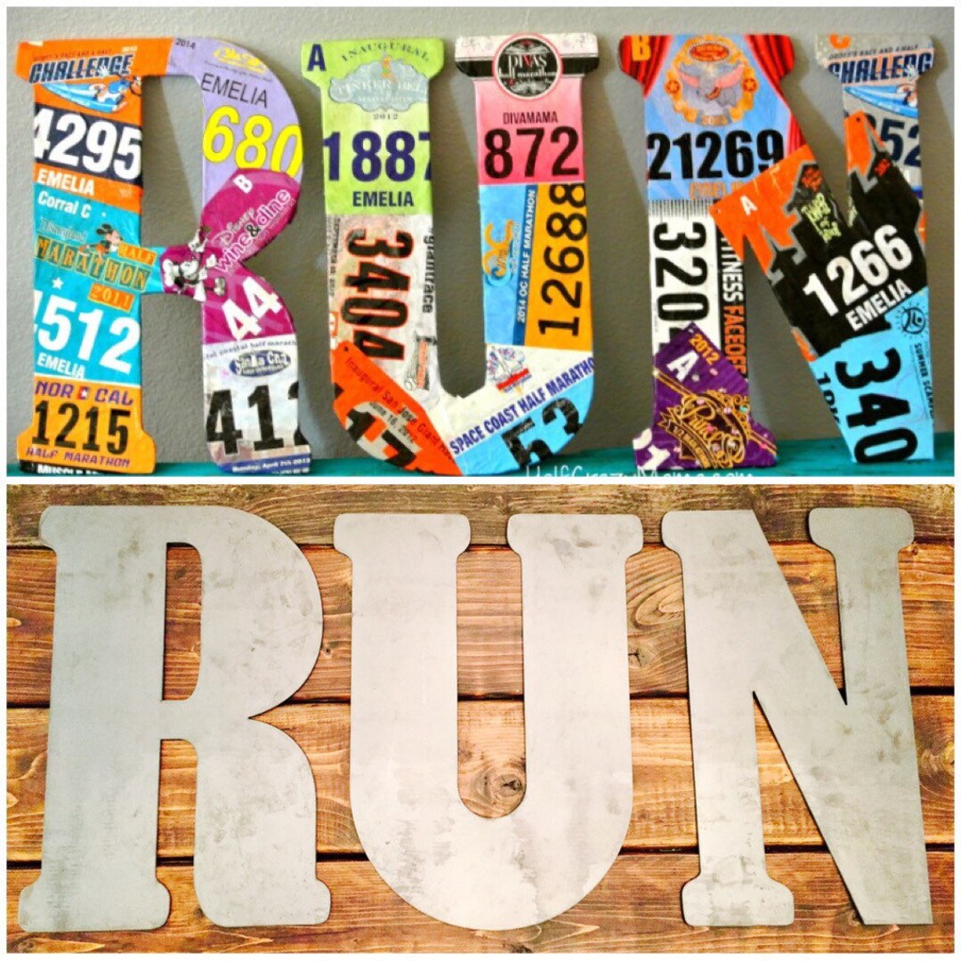 Run Sign - Gym Wall Art - Home Gym Decor - Workout - Training - Fitness ...