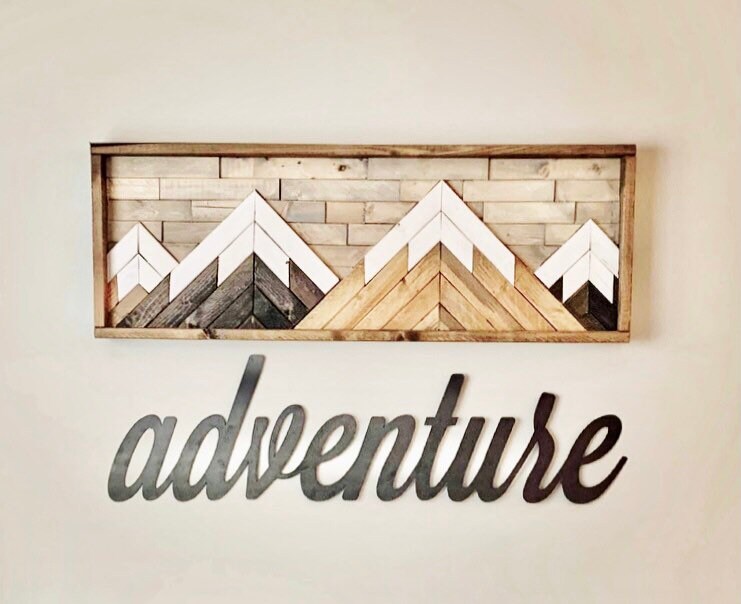 Adventure Sign Adventures Word Adventure Decor Home | Etsy
