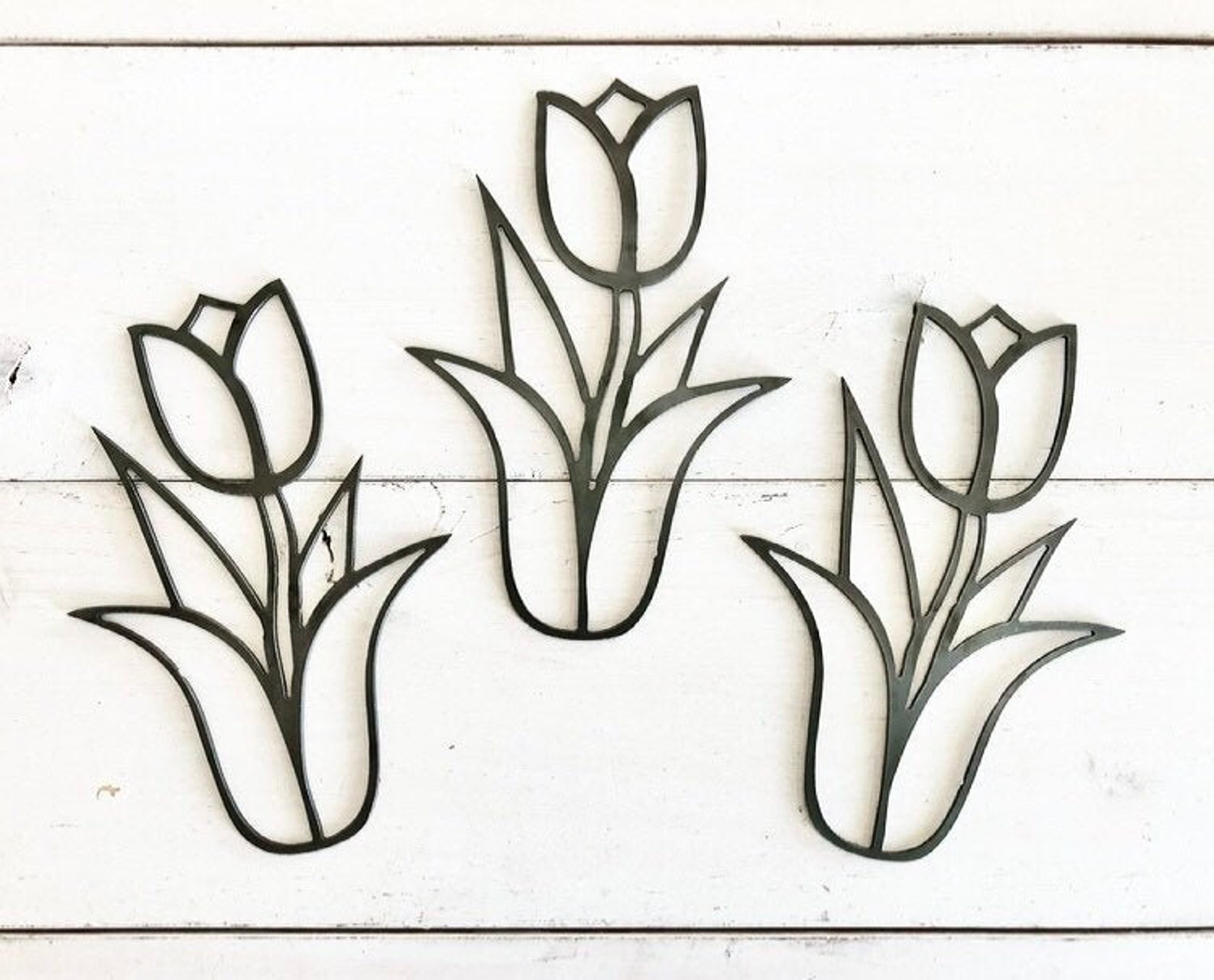 Tulip - Metal Tulips - Flower Art - Flower Decor - Tulip Art - Metal ...