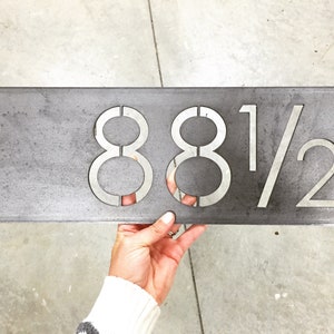 Custom Metal House Number - House Number Sign - Address Sign ...