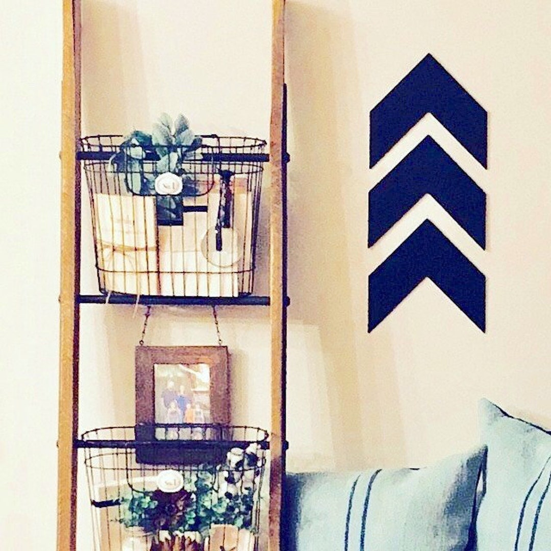 Chevron Arrows - Set of 3 - Chevron Wall Decor - Farmhouse Home Decor ...