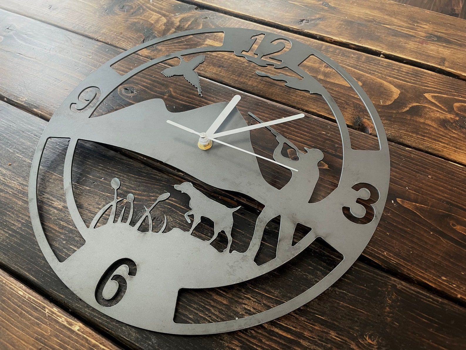 Pheasant Hunting Clock - Bird Hunting Sign - Pointer Dog Hunt Sign ...