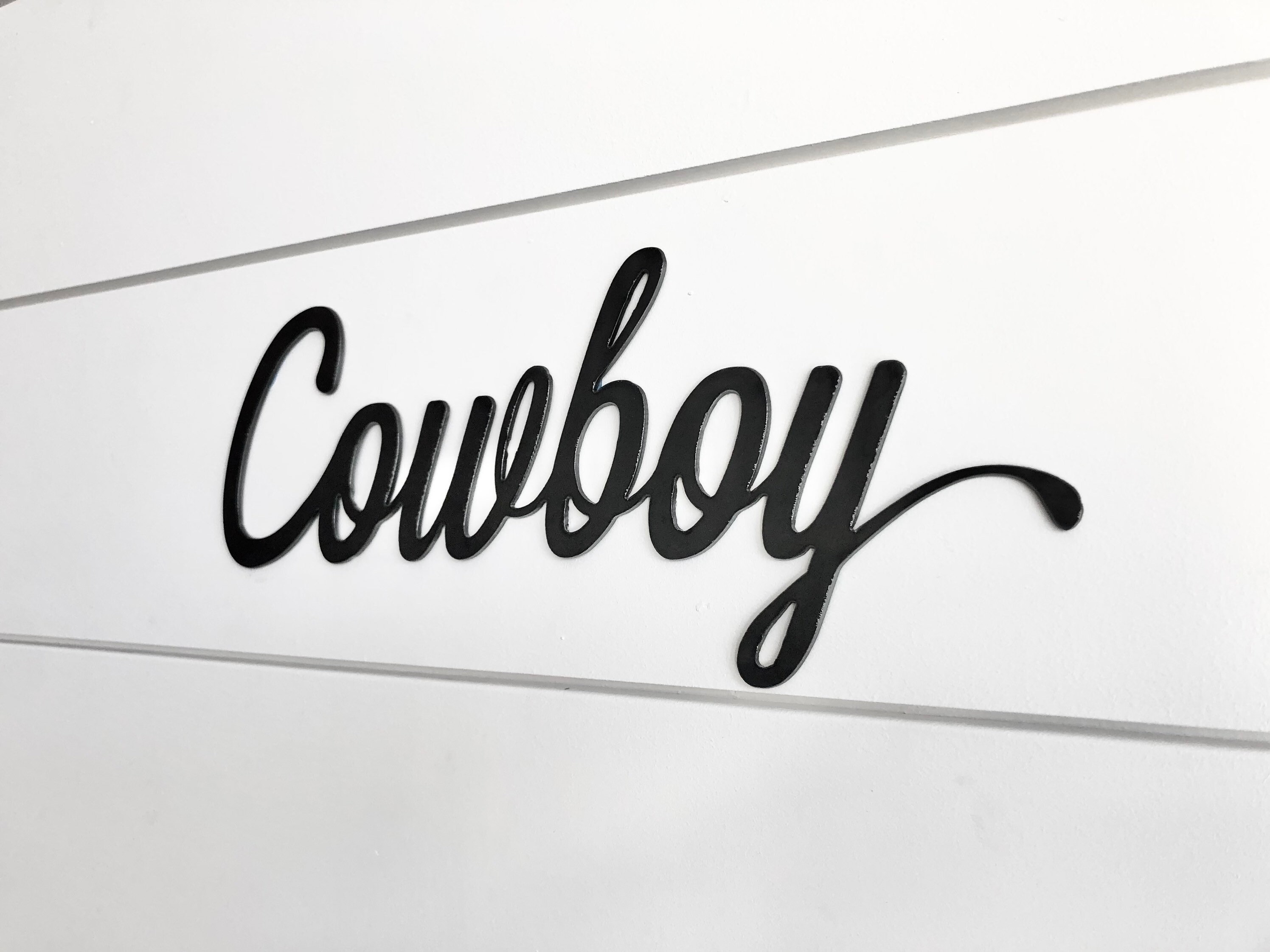 Cowboy Sign - Western Wall Art - Country Sign - Metal Cowboy Sign ...