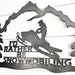Snowmobile Scene Sign - Id Rather Be Snowmobiling - Mountain Scene ...