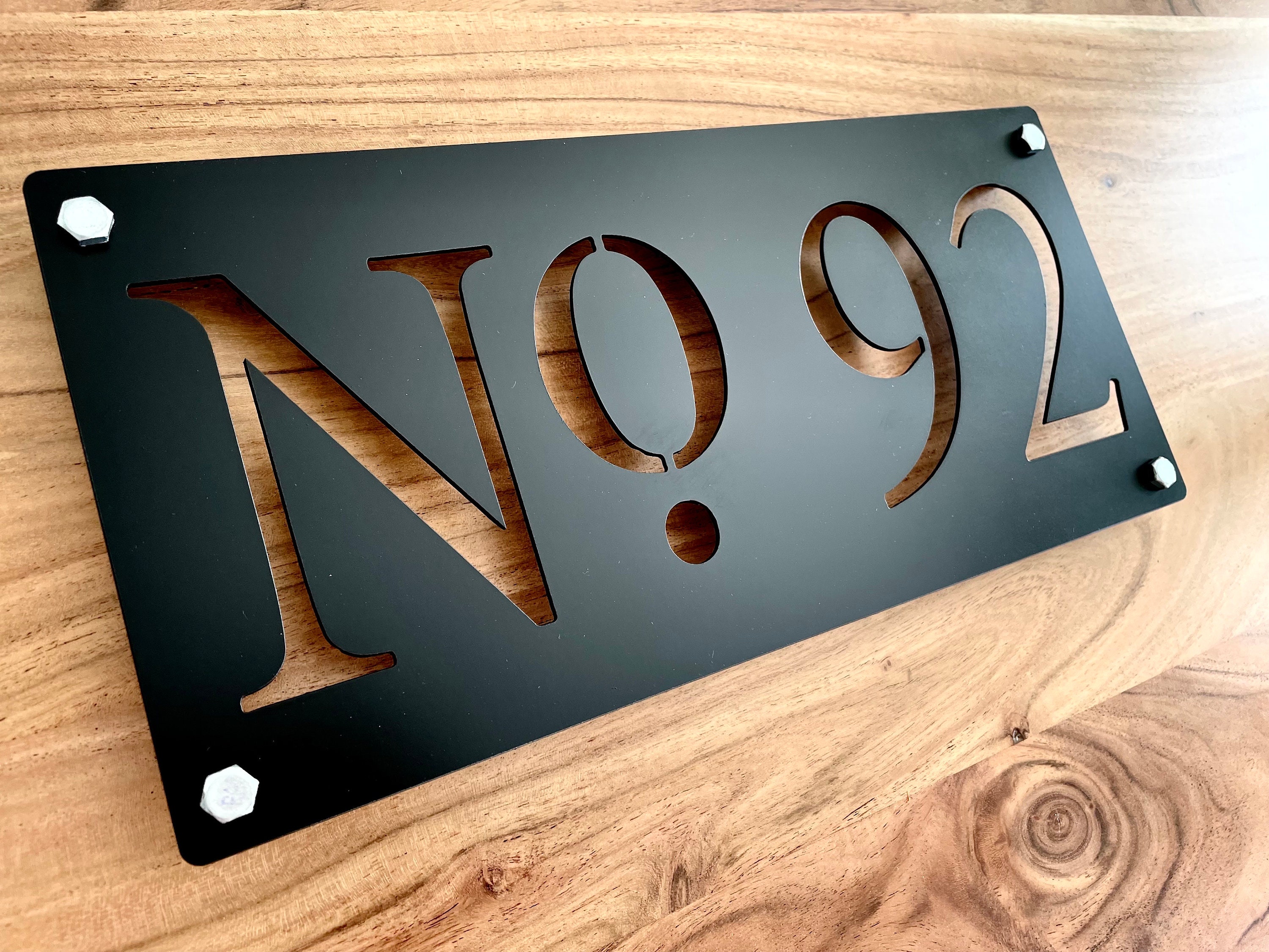12" Custom Tudor House Number Sign - Craftsman Style Address Sign ...