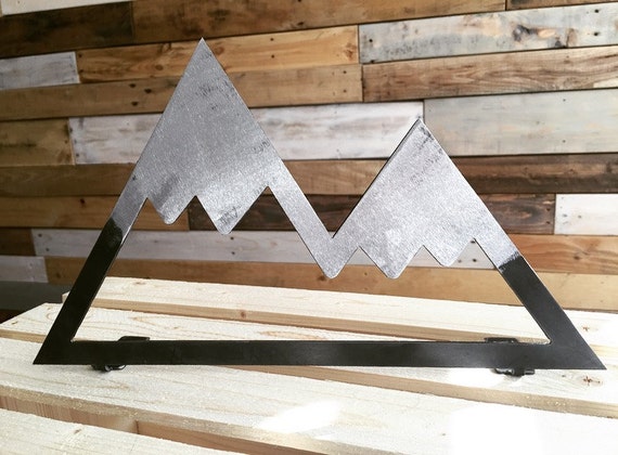 Rustic Metal Mountain Mountain Decor Cabin Decor | Etsy