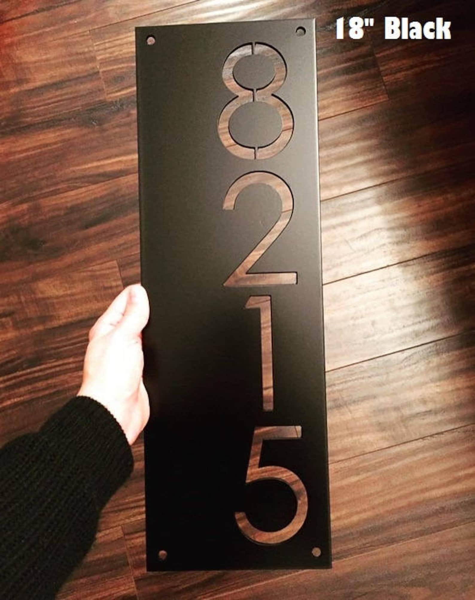 Custom House Number Sign Vertical Address Sign Personalized Gift ...