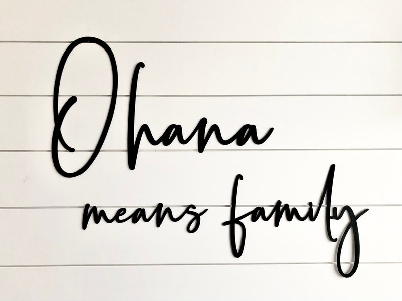 Ohana Means Family - Hawaiian Saying - Hawaii Decor - Ohana Sign ...