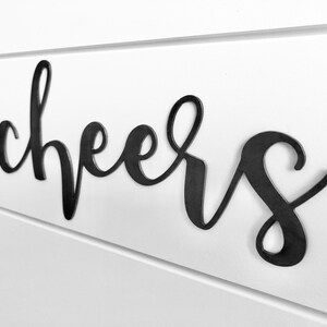 Cheers Sign - Bar Sign - Cheers Metal Wall Art - Cheers Script Word ...