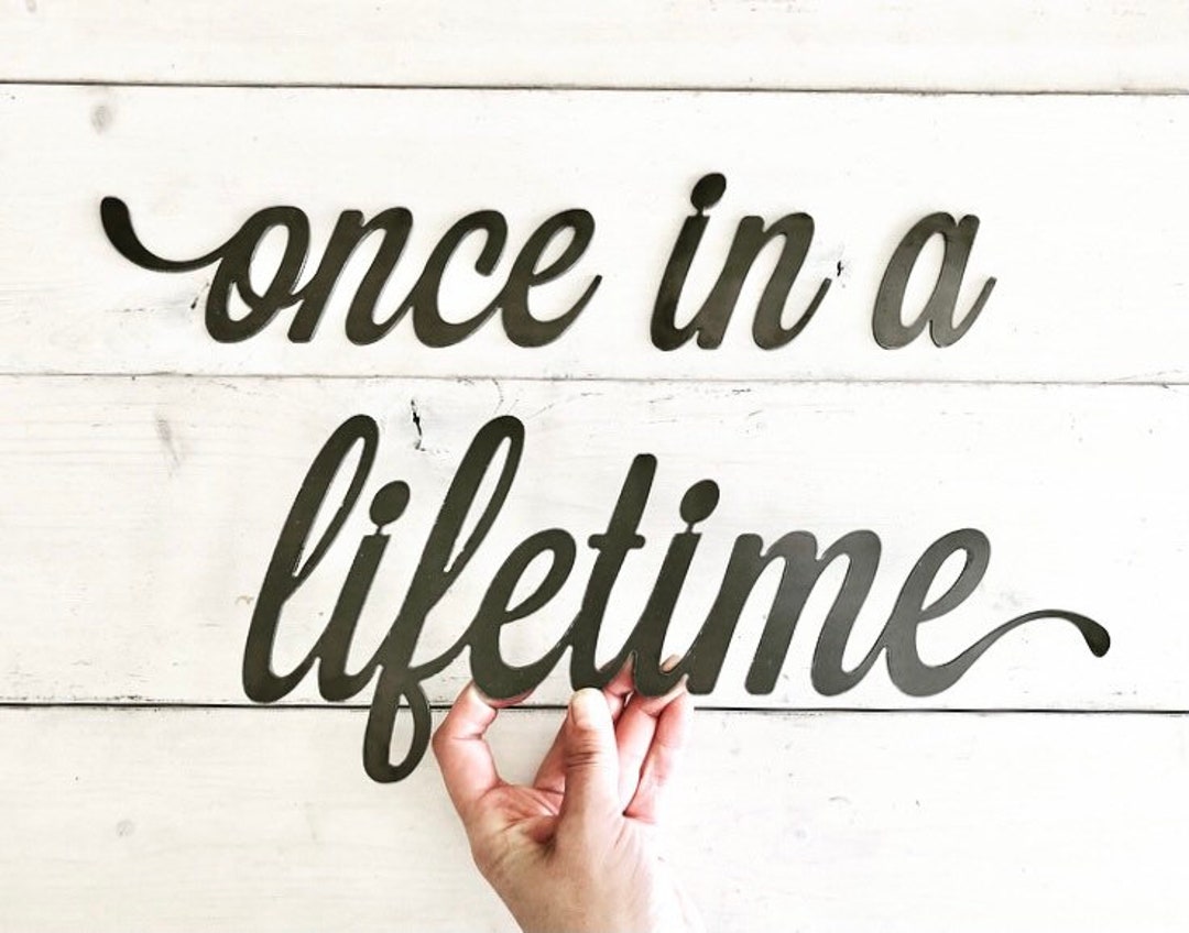 Once in a Lifetime Sign - Wedding Gift - Farmhouse Decor - Love Sign ...