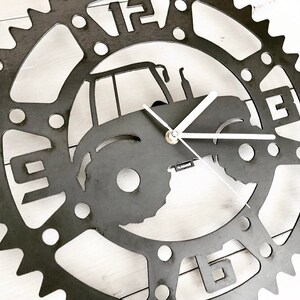 Rustic Metal Tractor Clock- Farm Decor - Fathers Day - Tractor Sign ...