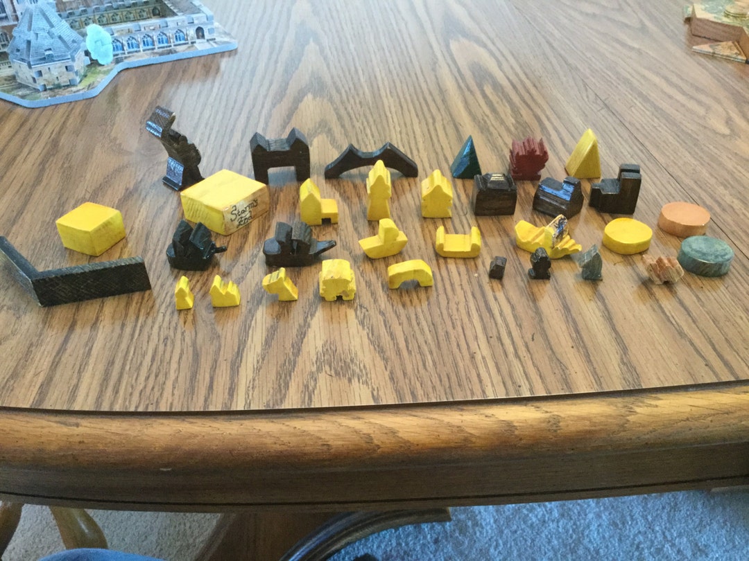 Wooden Game Pieces - Etsy