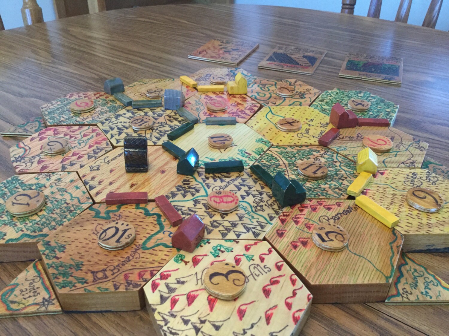 Customized Wooden Settlers of 3-4 Player Base Game - Etsy