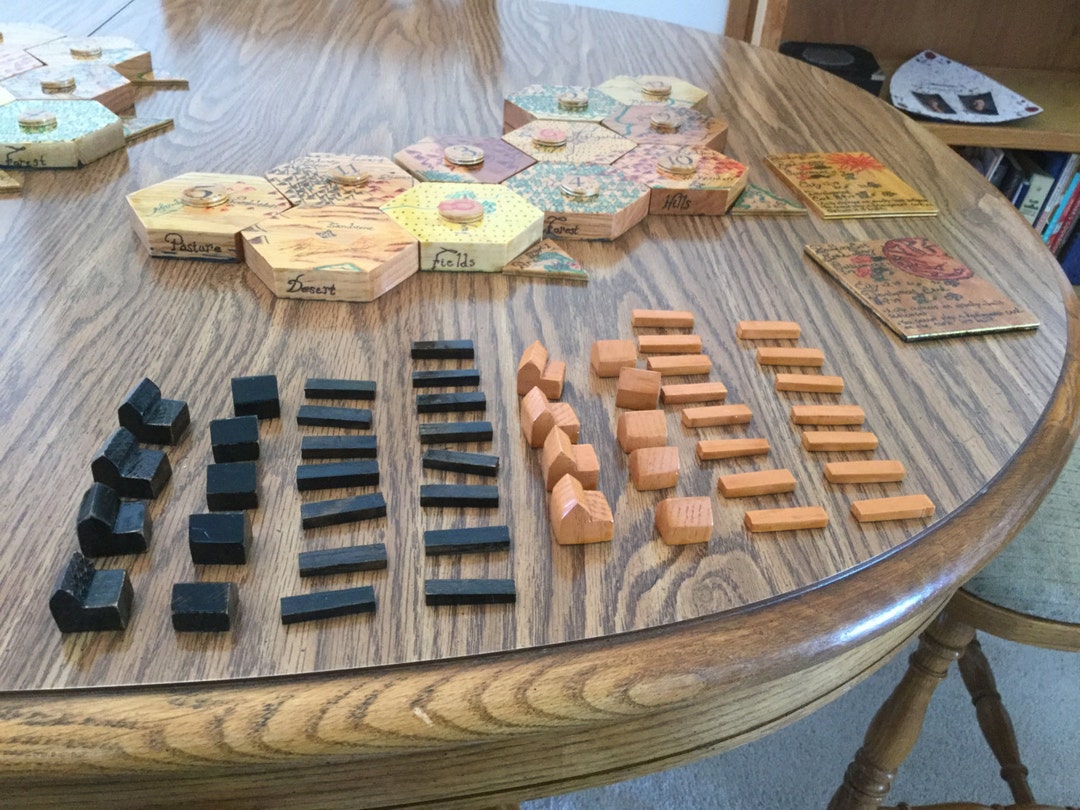 Custom Wooden Settlers of 5-6 Player Expansion 1 Free Hex - Etsy