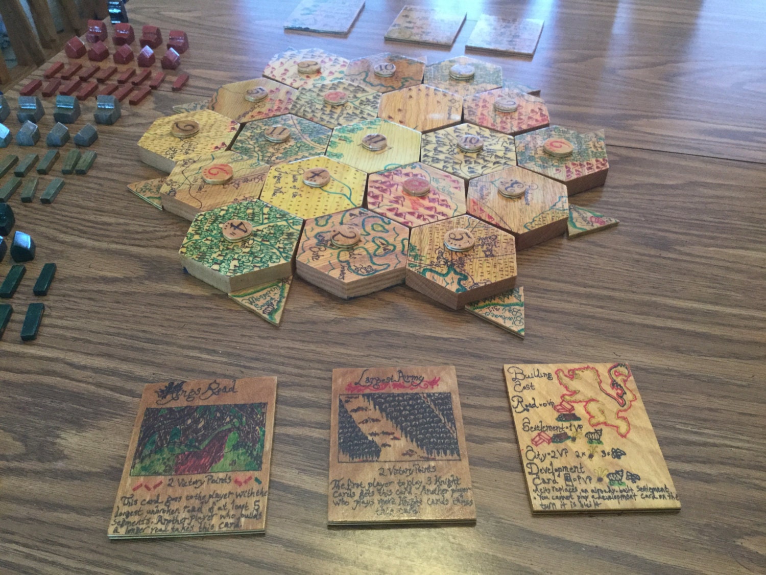 Customized Wooden Settlers of 3-4 Player Base Game - Etsy