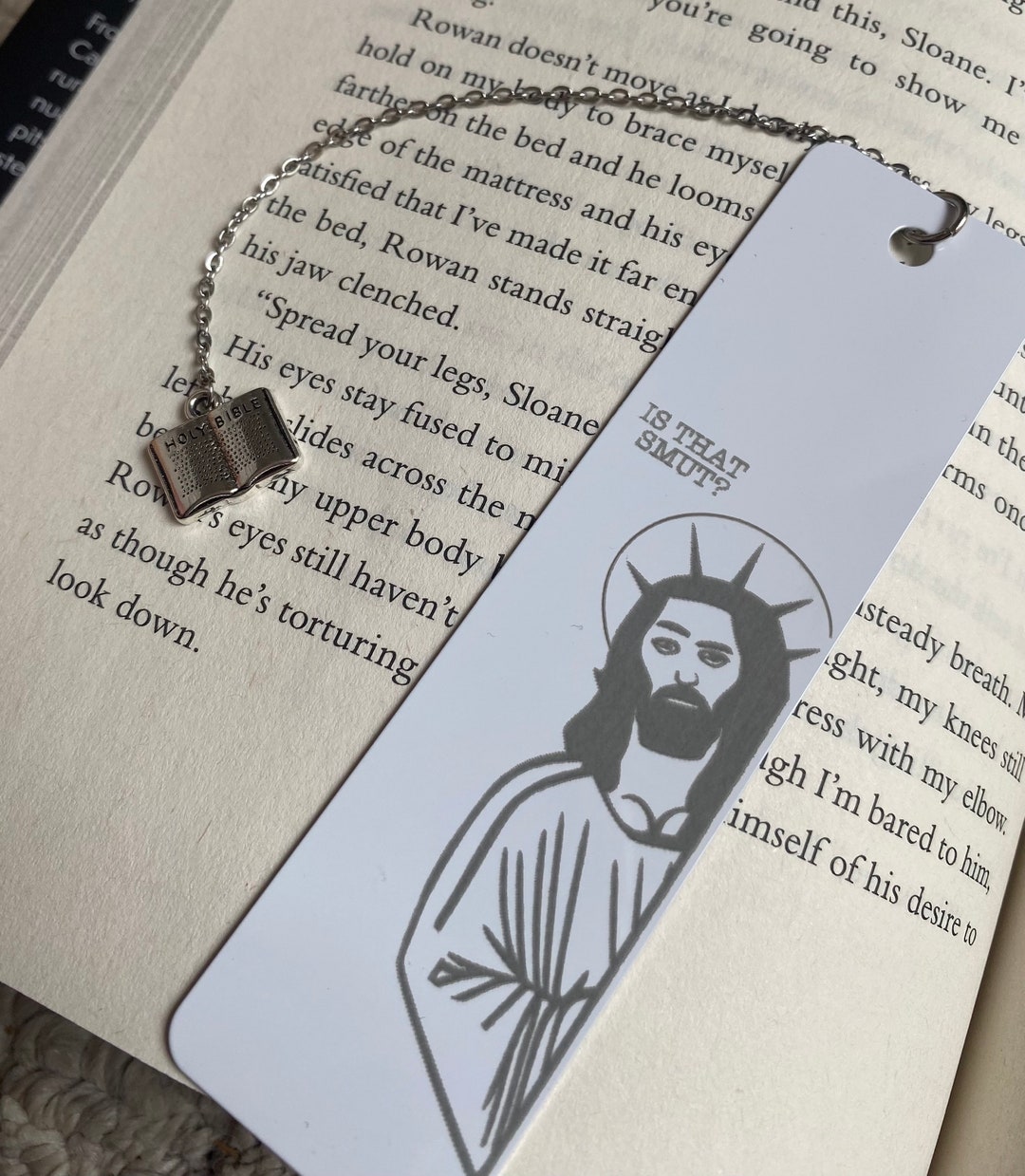 Aluminum is That Smut Lurking Jesus Bookmark With Holy Bible Charm ...