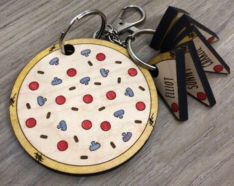 Pizza Keychain | Etsy