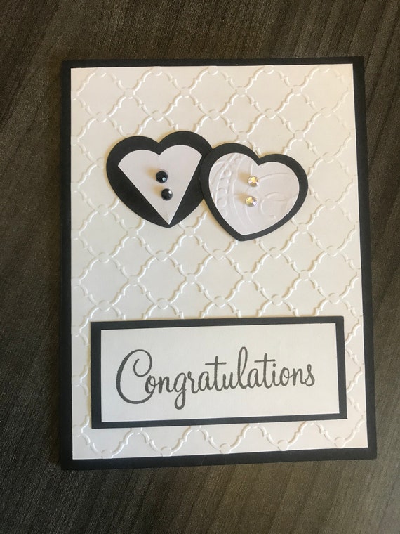 Handmade Wedding Card - Etsy