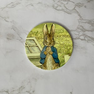 Set of 4 Sublimated Peter Rabbit Ceramic Coasters | Easter Ceramic ...