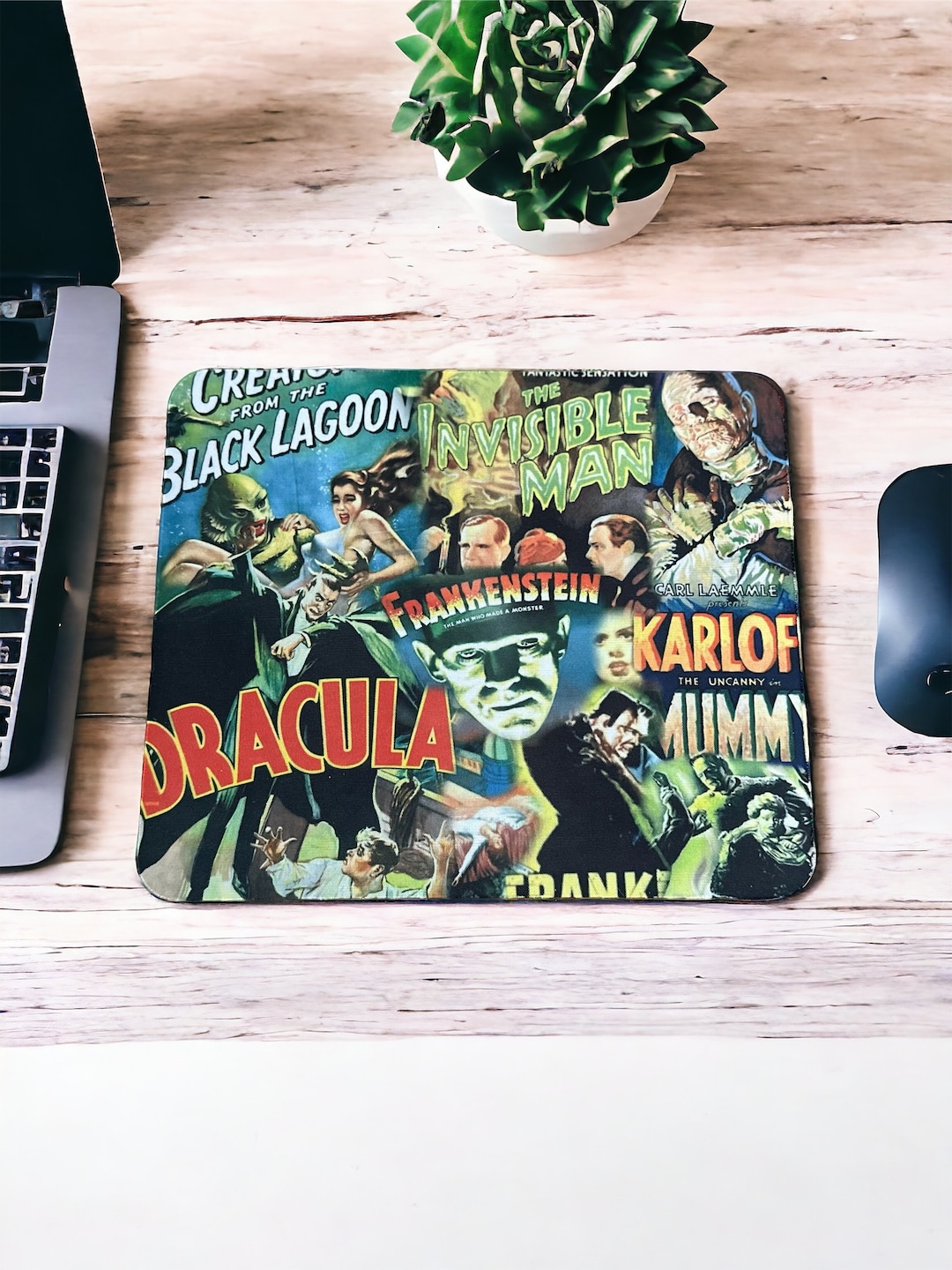 Classic Movie Monsters Mouse Pad - Etsy