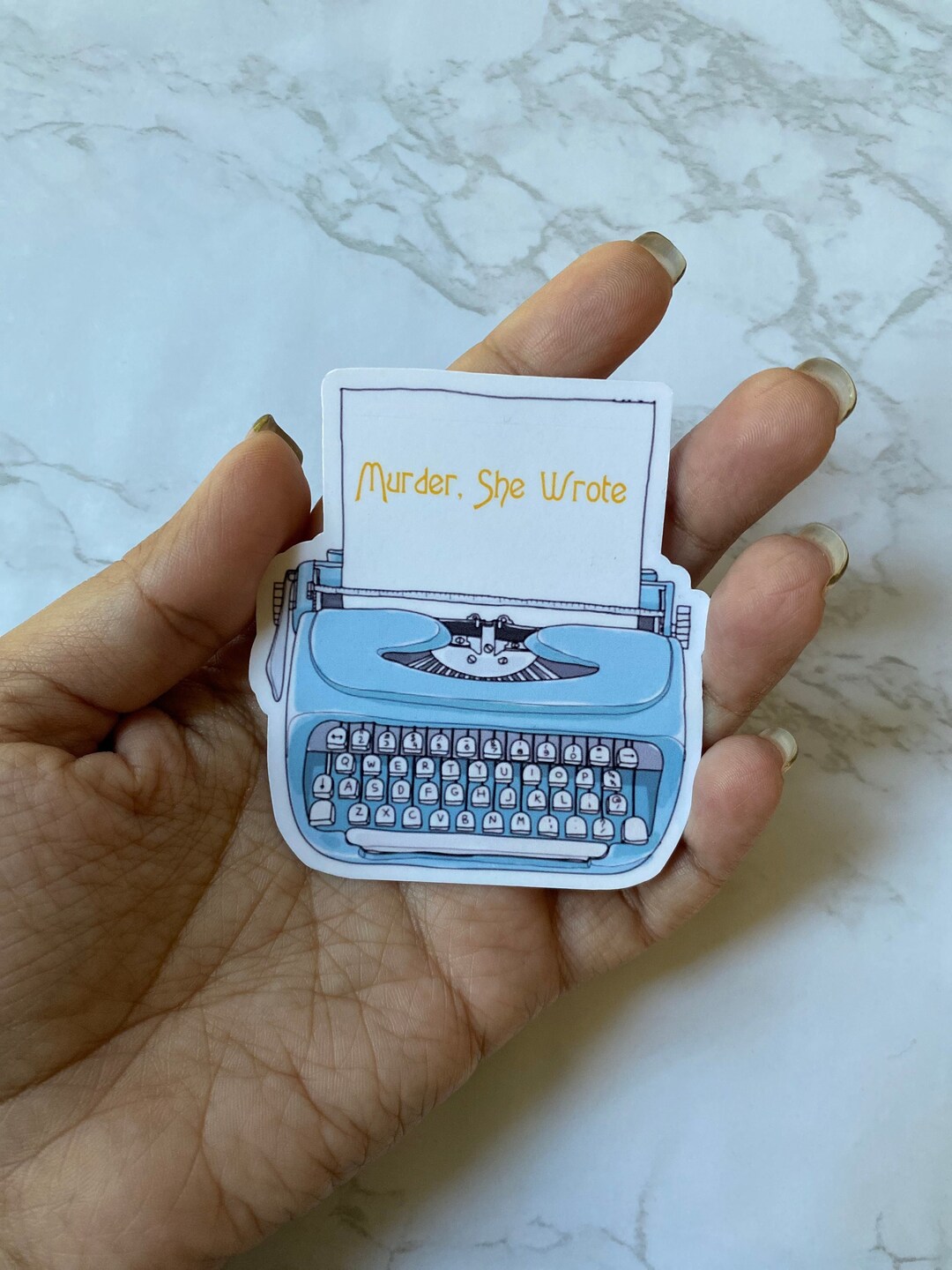 Murder She Wrote Inspired Sticker | Typewriter Sticker - Etsy
