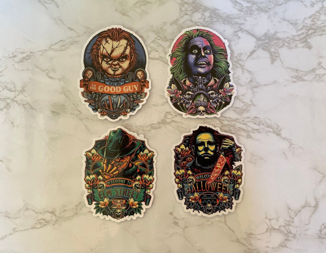 Horror Vinyl Sticker | Horror Villains | Halloween Stickers - Etsy UK