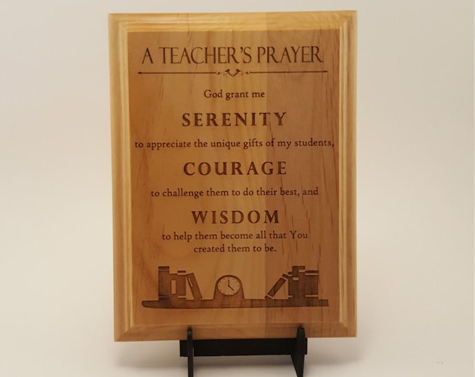 Teacher gift A Teacher's Prayer Christmas gift for | Etsy