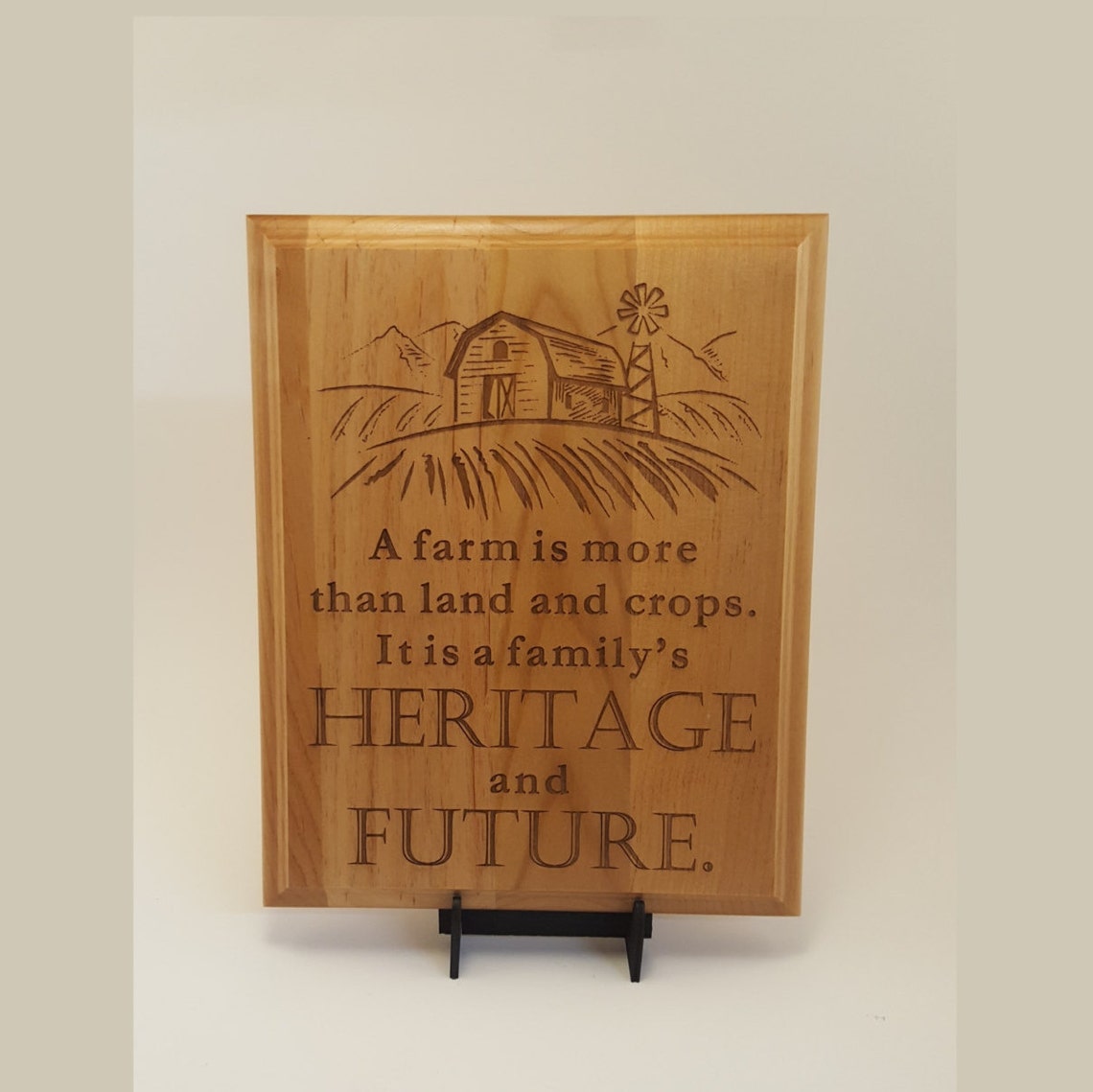Farm Plaque Farmer Gift Farm Heritage and Future Engraved - Etsy