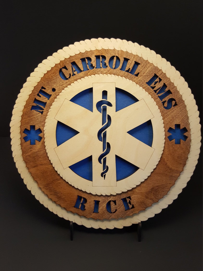 Paramedic/ems Saving Lives 3D Round Wood Plaque Made of Solid | Etsy