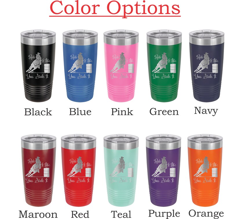 Barrel Racing Horse Tumbler Cowgirl Gift Rodeo Gifts Ride It - Etsy