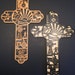 Small Farm Themed Wooden Cross Wall Decor Laser Cut Birch - Etsy