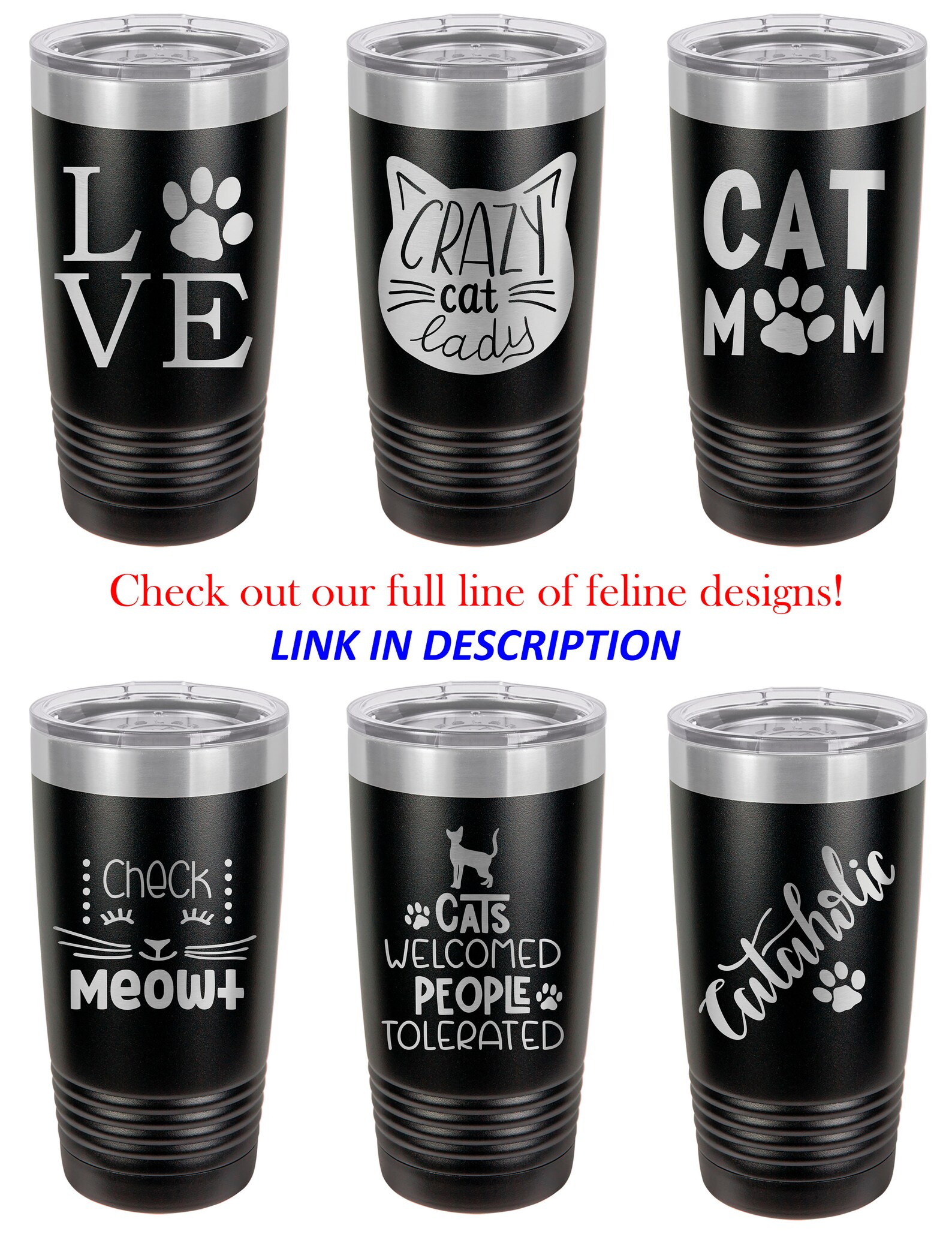 Crazy Cat Lady Travel Mug Customized Cat to Go Mug Custom - Etsy