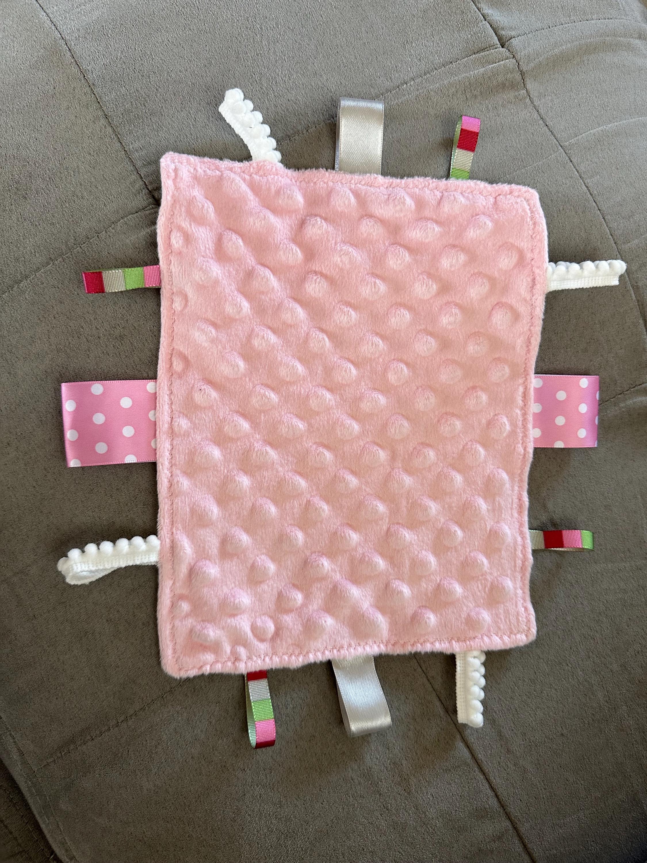 Baby Sensory Tag Blanket Lovey 7”x9” - Etsy