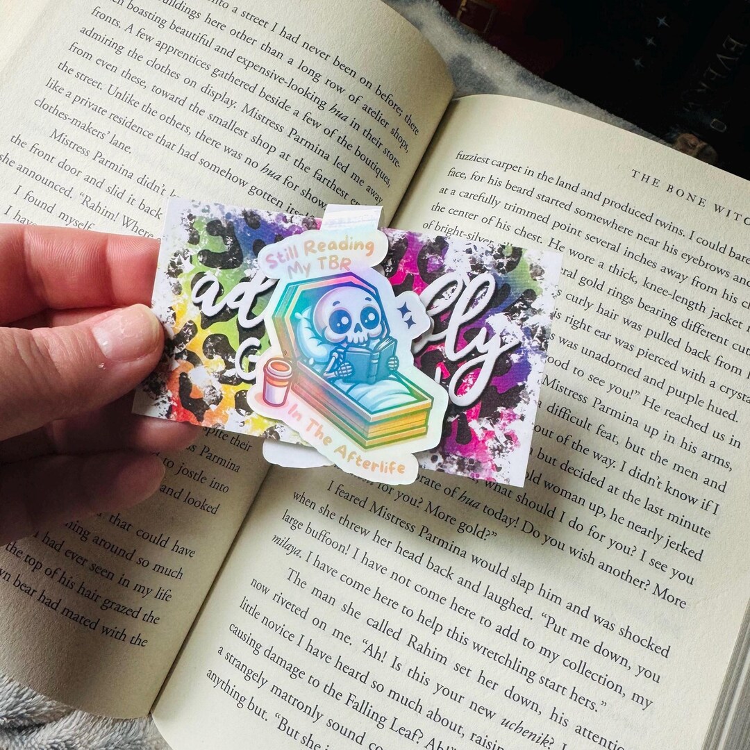 TBR Skeleton Magentic Bookmarks - Etsy