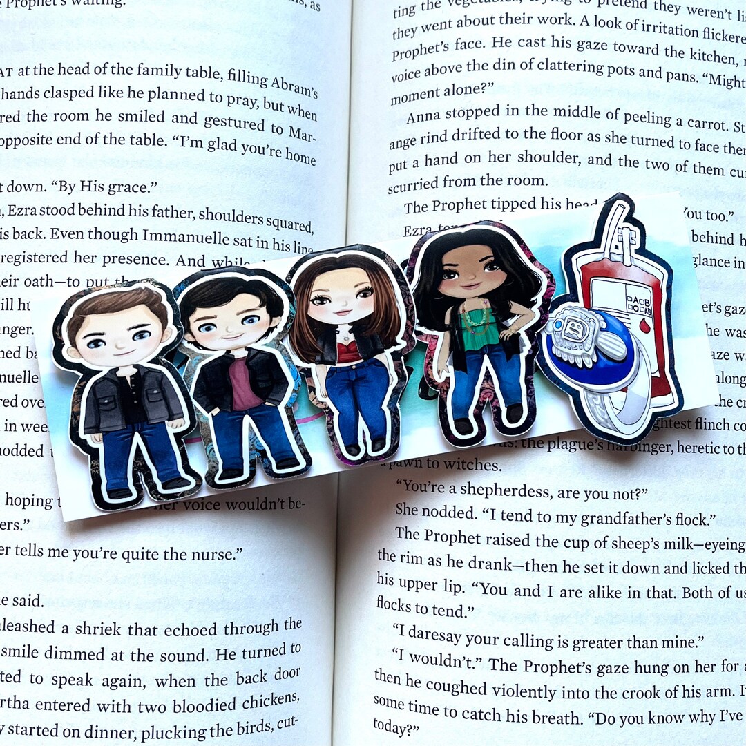 Vampire Diaries Inspired Bookmarks - Etsy