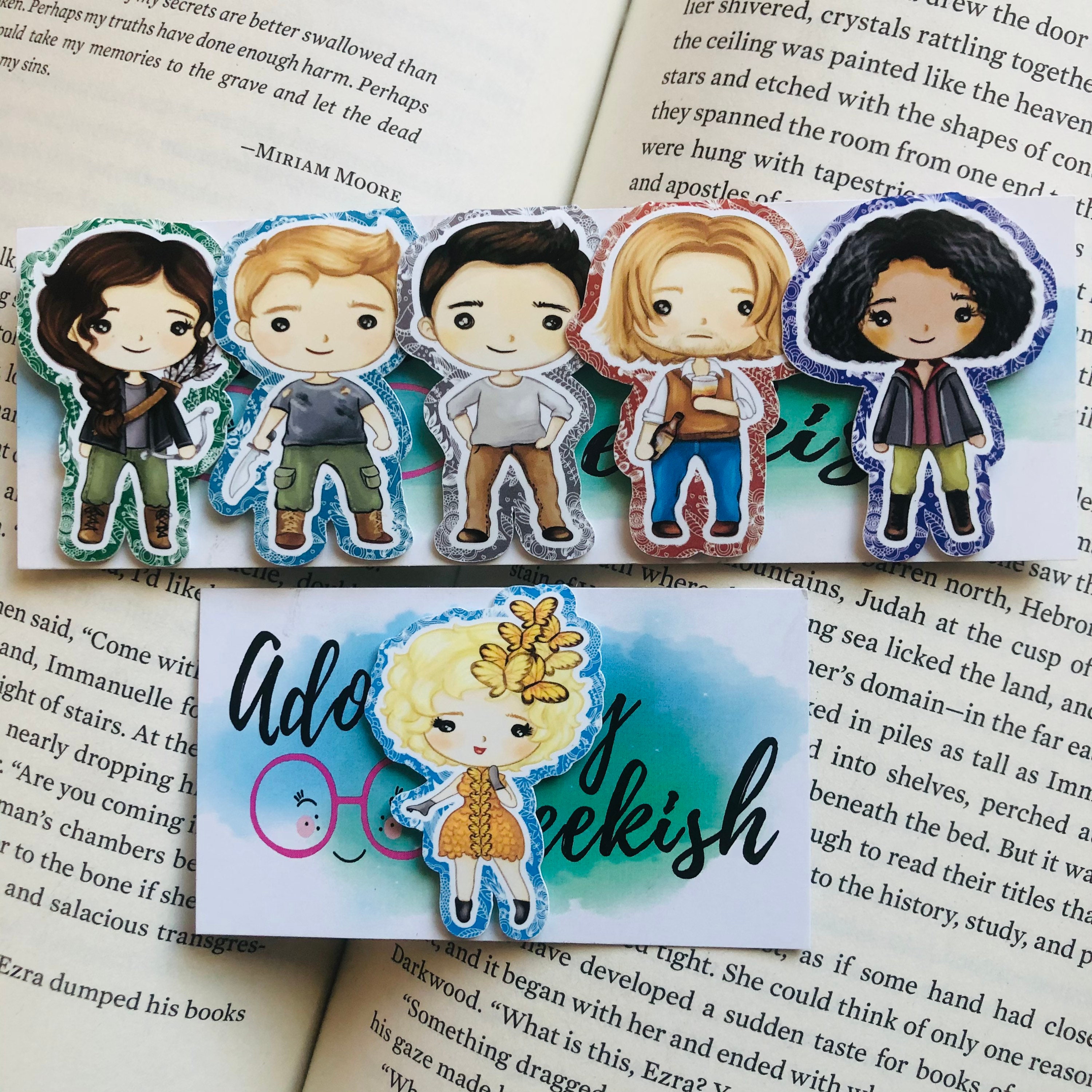 Hunger Games Inspired Magnetic Bookmarks - Etsy