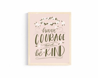 Be Kind Wall Art | Etsy