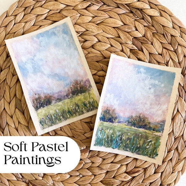 Soft Pastel Painting - Etsy