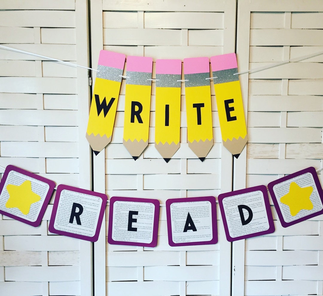 Read & Write Banners-teacher Gift-classroom Decorations-reading Corner ...
