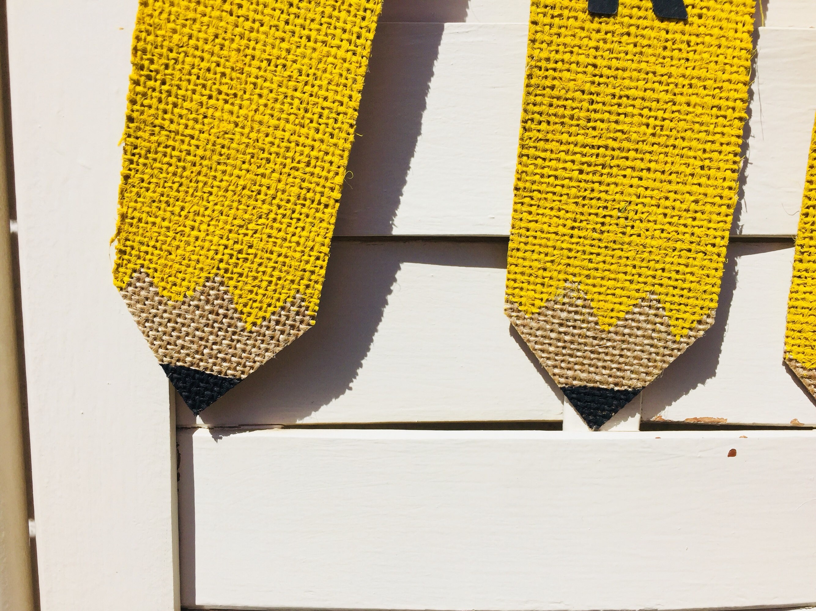 Welcome Burlap Pencil Banner Write Banner-teacher | Etsy