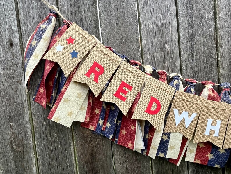 Red White & Two Birthday Party Banner L Decorations - Etsy